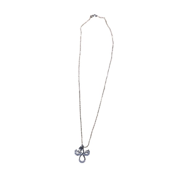 Jewelry | Real Silver Necklace Diamond Detail Angel Infinity Symbol ...
